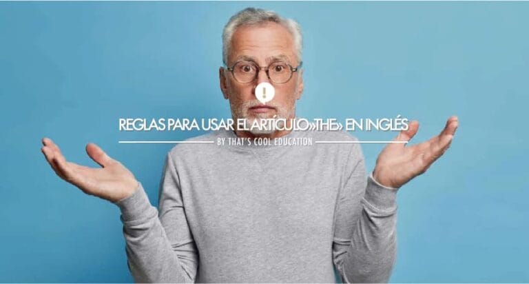 usar el artículo "The" en inglés.
